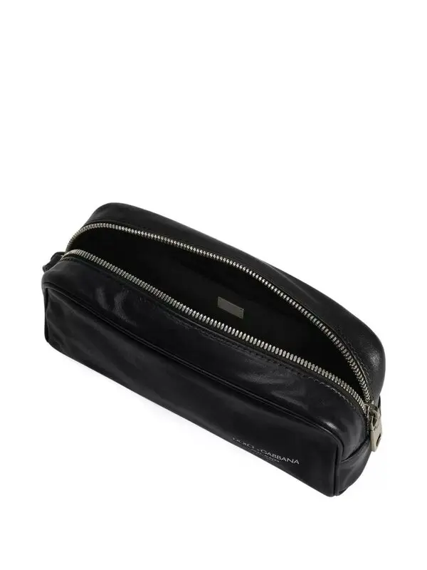 Dolce & Gabbana Logo-print Wash Bag - Black