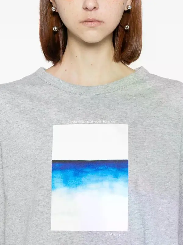 TO B. BY AGNÈS B. Sea-print T-shirt