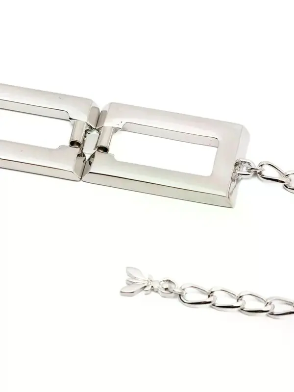 Patrizia Pepe Rectangle Chain Necklace