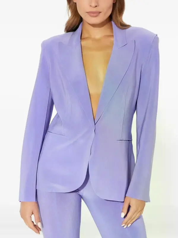 Norma Kamali Single-breasted Blazer - Purple