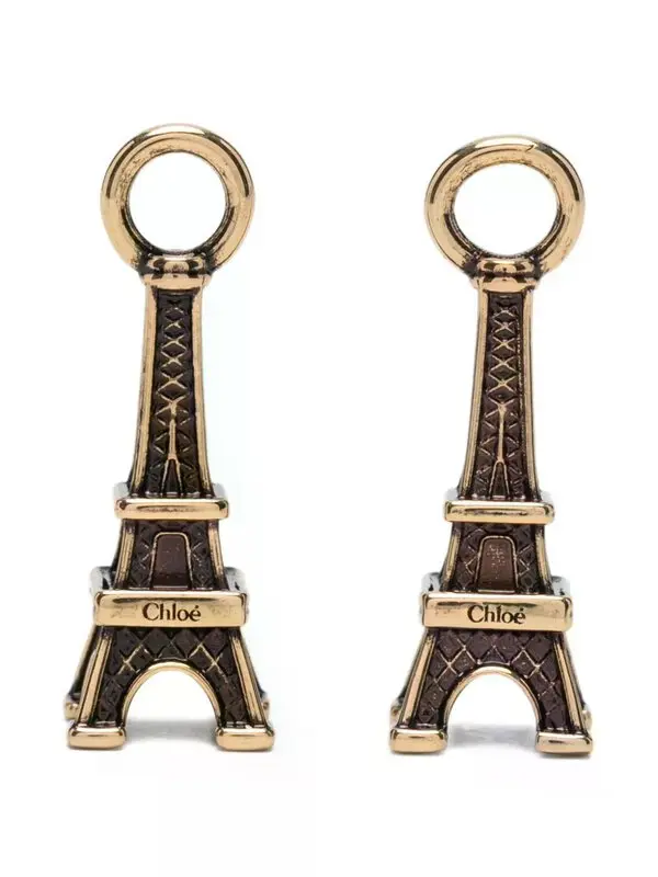 Chloé Alphabet Eiffel Tower Charm - Gold