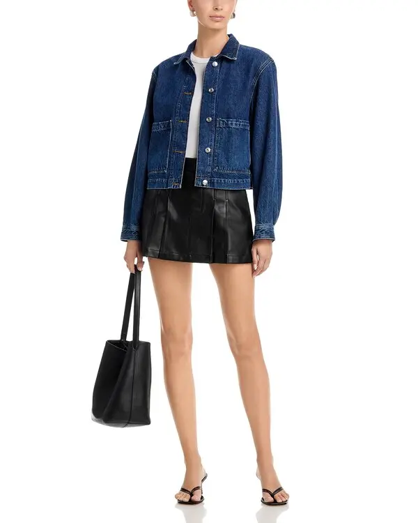 Rag & Bone Esme Faux Leather Skort