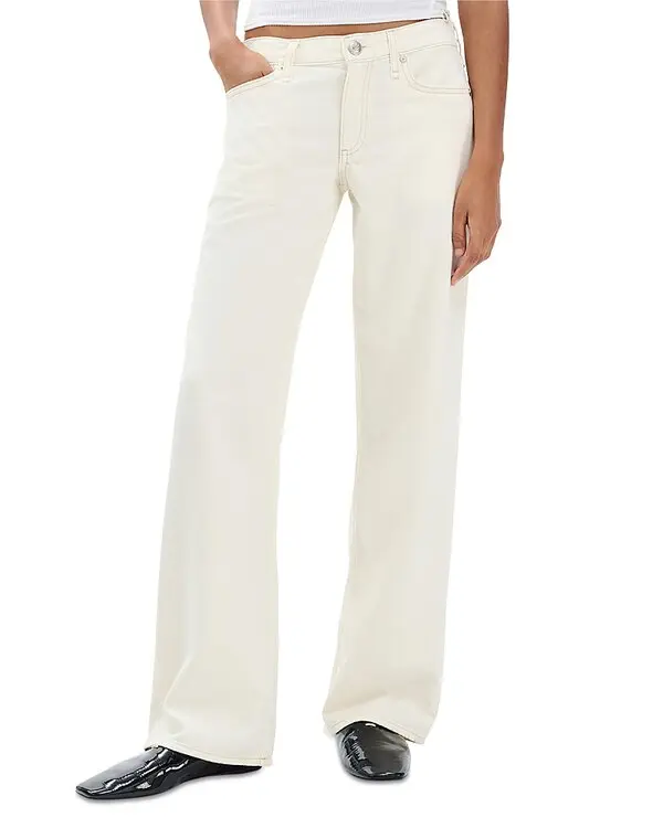 Rag & Bone The Saige High-rise Straight Jeans - Ecru