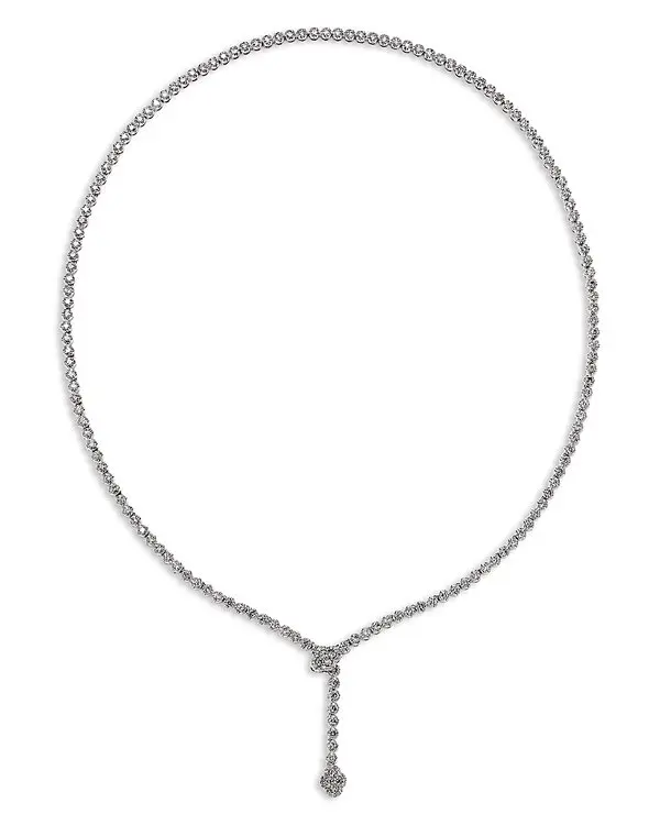 Bloomingdale'S Diamond Lariat Necklace 4.0 Tcw - White Gold