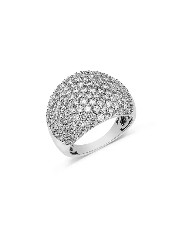 Bloomingdale'S Pave Diamond 14k Gold Ring 3.0 Tcw - White Gold