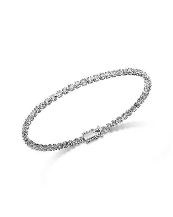 Bloomingdale'S Diamond Tennis Bracelet In 14k - White Gold