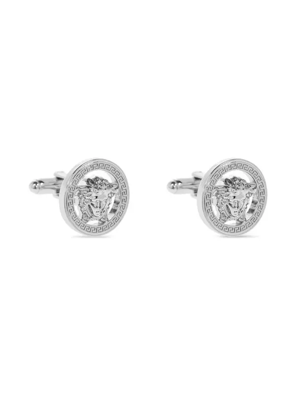 Versace Medusa Head Round-shape Cufflinks - Silver