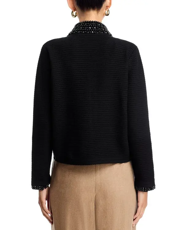 SIONI Embellished Sweater Jacket