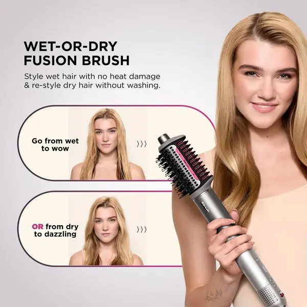 SHARK Flexfusion For Curly & Coily Hair - Gray