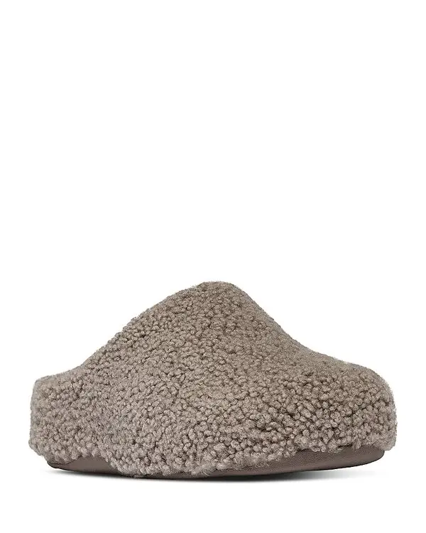 Fitflop Shuv Shearling Clogs - Taupe
