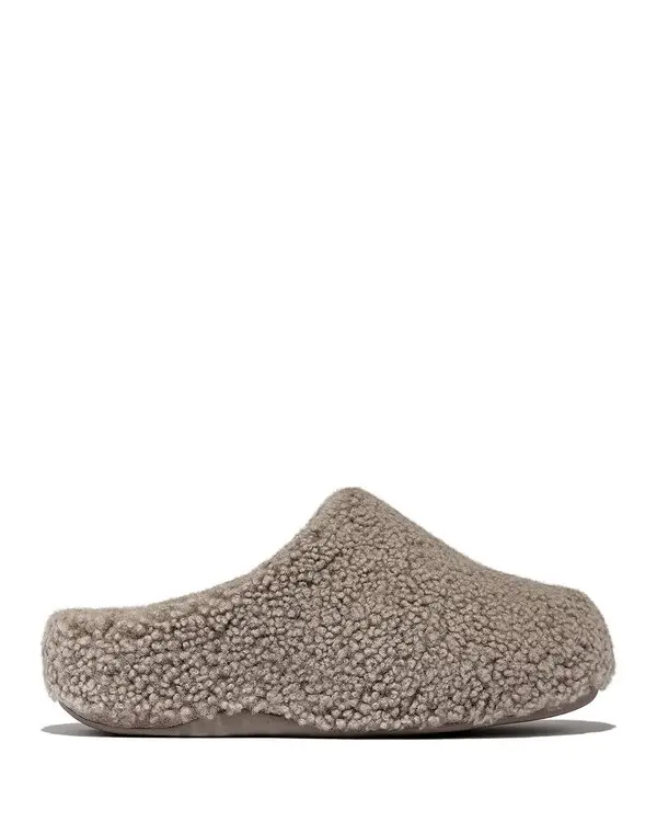 Fitflop Shuv Shearling Clogs - Taupe