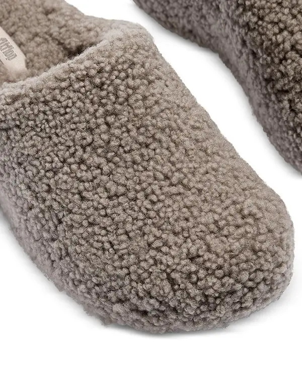 Fitflop Shuv Shearling Clogs - Taupe