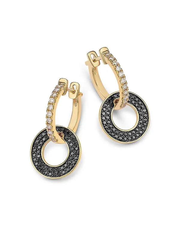 Bloomingdale'S Diamond Circle Drop Earrings, 0.9 Tcw - Gold