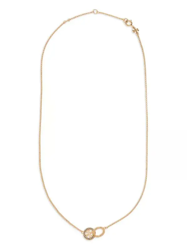 Tory Burch Logo-charm Chain Necklace - Gold