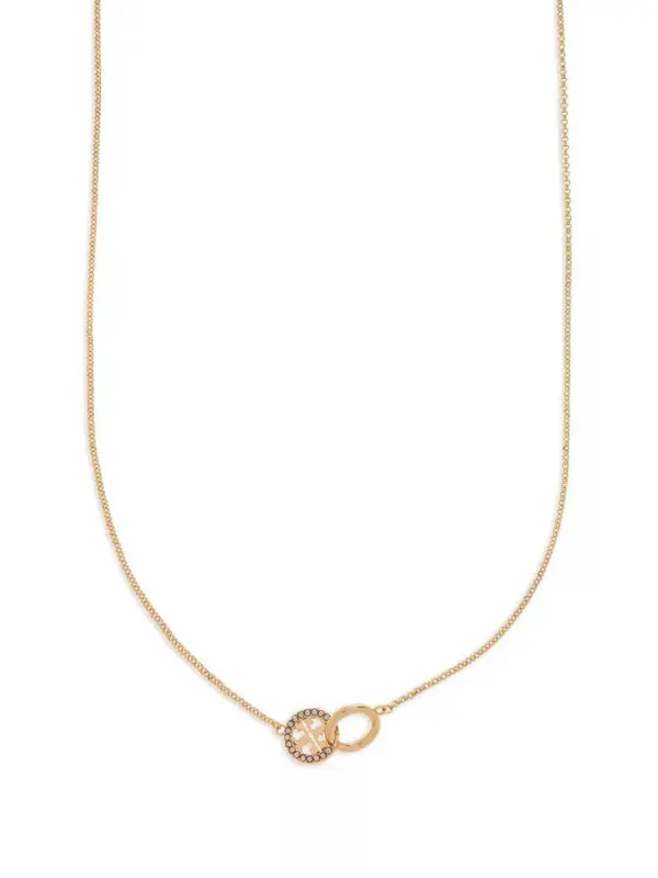 Tory Burch Logo-charm Chain Necklace - Gold