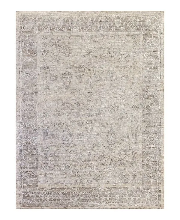 EXQUISITE RUGS Antique'd Silk 3284 Area Rug 8'x10 - Beige