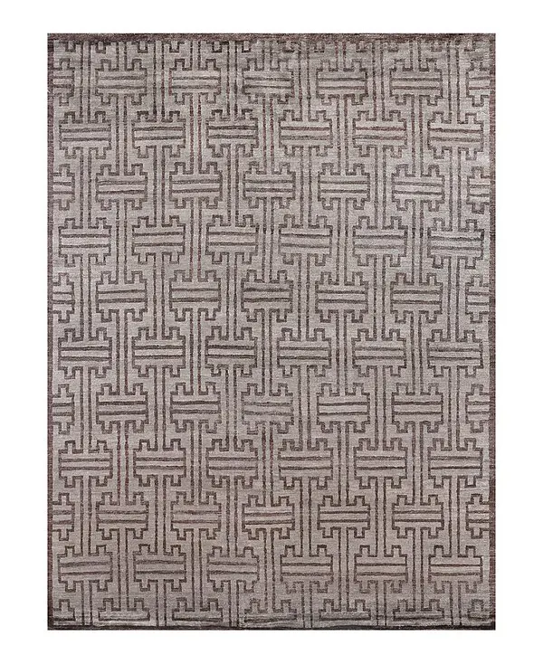 EXQUISITE RUGS Bamboo Silk 3289 Area Rug 6'x9 - Brown