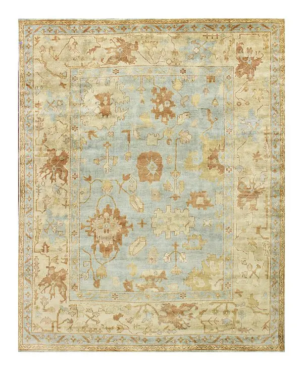 EXQUISITE RUGS Antique Weave Oushak 9161 Area Rug 8'x10 - Blue