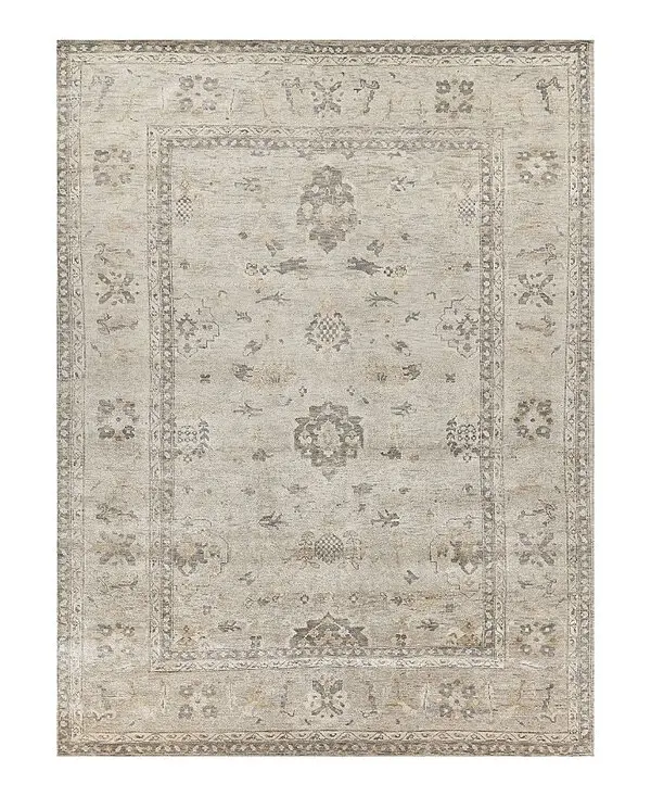 EXQUISITE RUGS Antique Weave Oushak 3420 Area Rug 10'x14 - Ivory