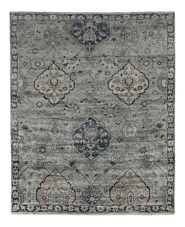 EXQUISITE RUGS Antique Weave Bamboo 3483 Area Rug 8'x10 - Blue