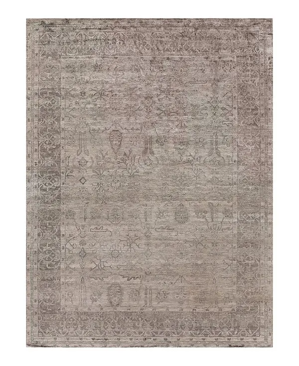 EXQUISITE RUGS Antique'd Silk 3707 Area Rug 8'x10 - Beige