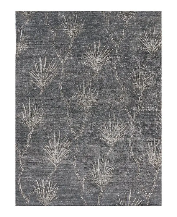 EXQUISITE RUGS Antique'd Silk 2433 Area Rug 8'x10 - Gray
