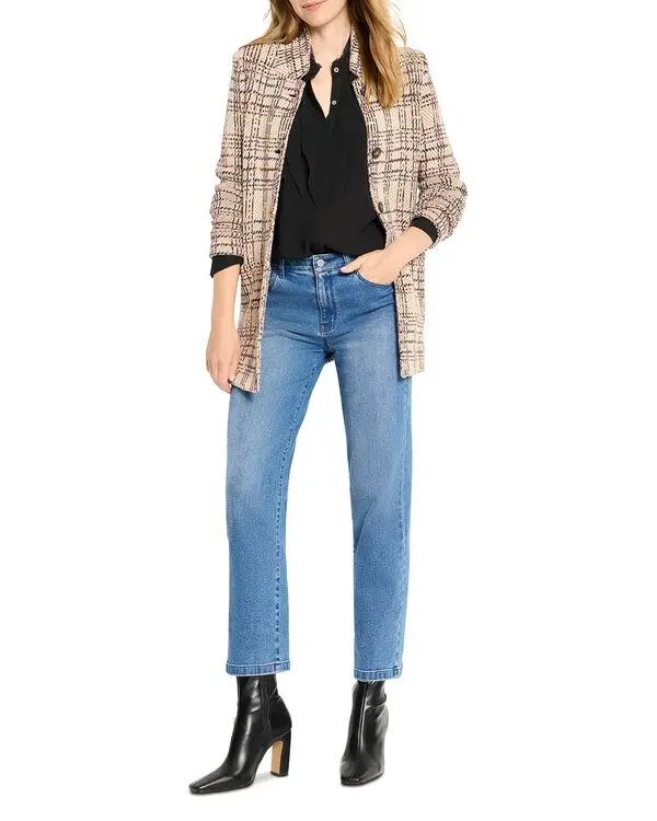 NIC+ZOE Stitchy Plaid Blazer