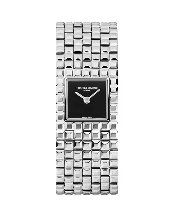 FREDERIQUE CONSTANT Manchette Watch, 20mm X 26mm - Black/silver
