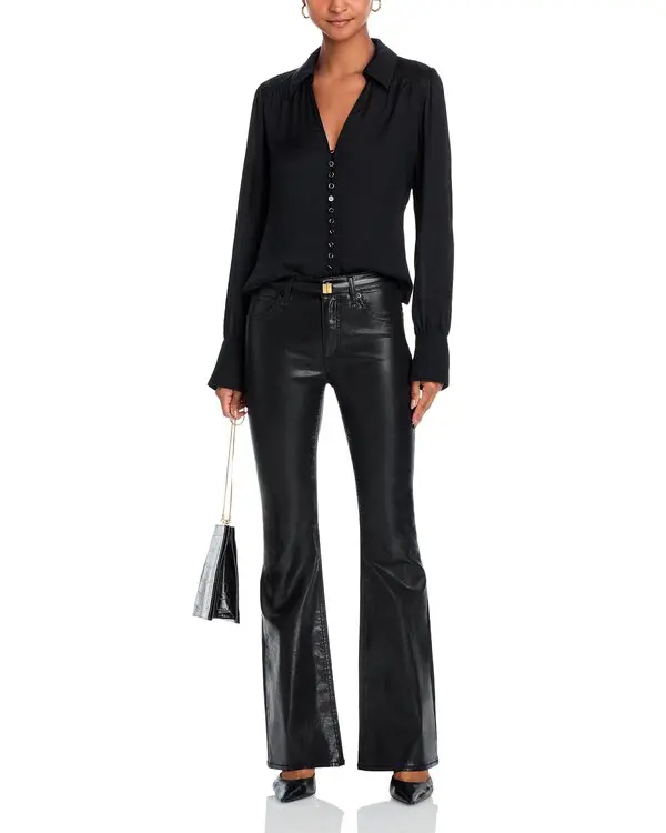 Paige Camu Shirt - Black