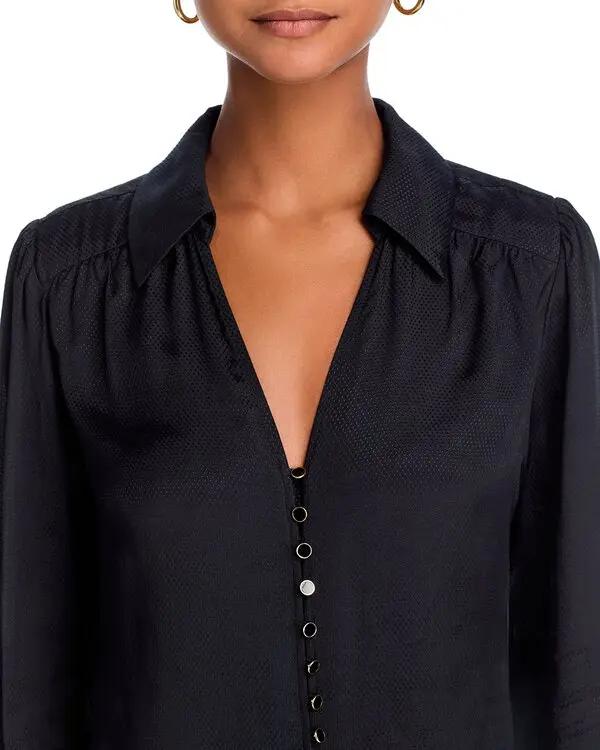 Paige Camu Shirt - Black
