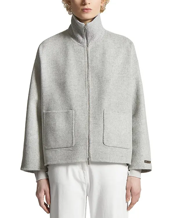 Peserico Mock Neck Coat