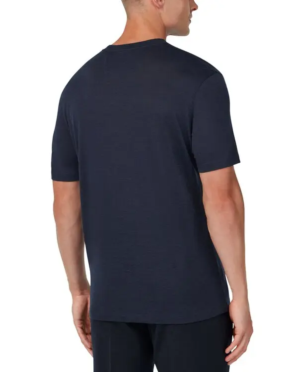 Boggi Milano Mixed Tee Exclusive - Navy Blue