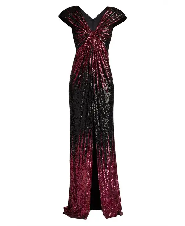 Tadashi Shoji Carys Sequin Gown - Red | Editorialist