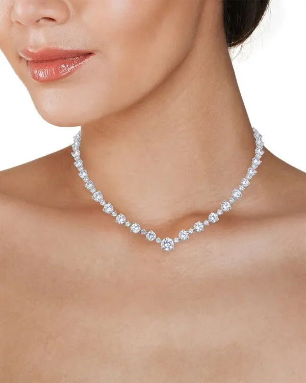 KENNETH JAY LANE Cubic Zirconia Collar Necklace