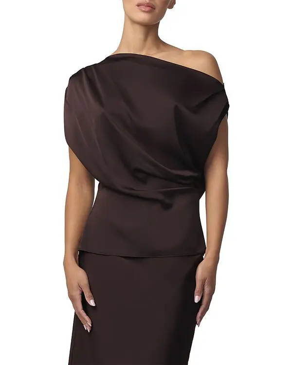 Joe's Jeans The Isla Draped Blouse - Espresso
