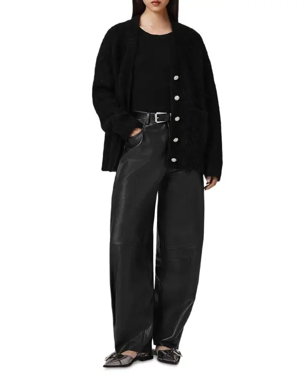 ALLSAINTS Rubi Embellished Cardigan - Black