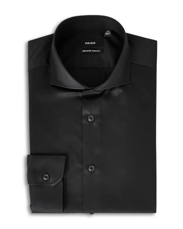 REISS Long Sleeve Button Front Shirt