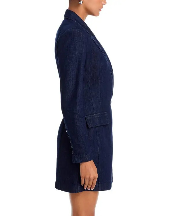 L'Agence Kylan Double Breasted Denim Blazer Dress