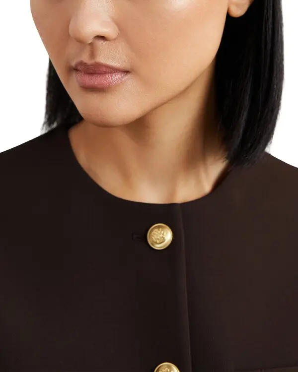 REISS Priya Waistcoat - Chocolate