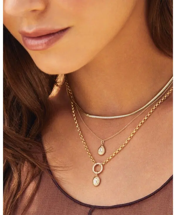Ef Collection 14k Yellow Snake Link Chain Necklace