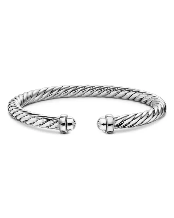 David Yurman Sterling Cable Flex Bracelet, 6mm