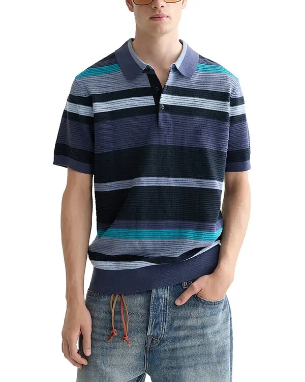 Scotch & Soda Textured Polo Shirt - Oceana