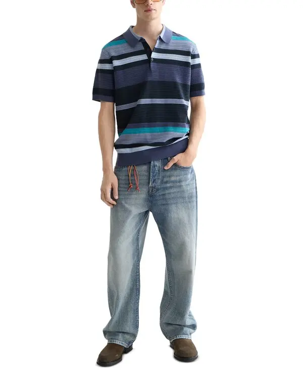 Scotch & Soda Textured Polo Shirt - Oceana
