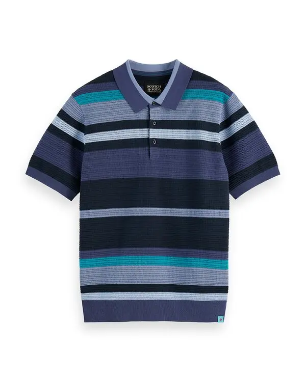 Scotch & Soda Textured Polo Shirt - Oceana
