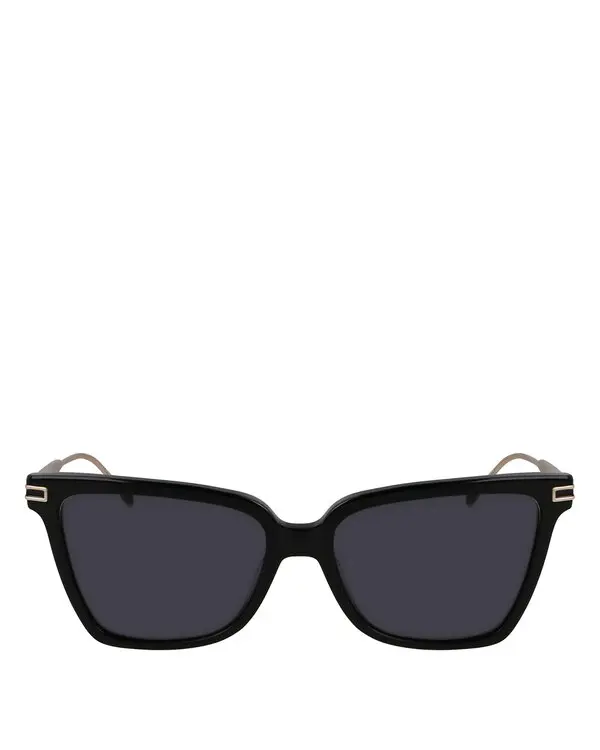 FERRAGAMO Gancini Butterfly Sunglasses - Black