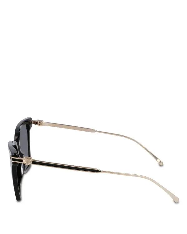 FERRAGAMO Gancini Butterfly Sunglasses - Black