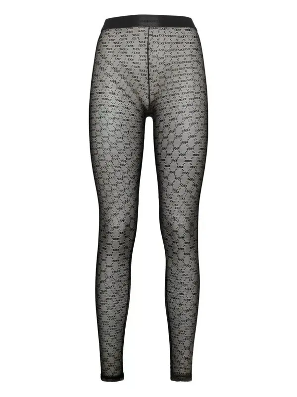 Dsquared2 Monogram High-waisted Tights - Black