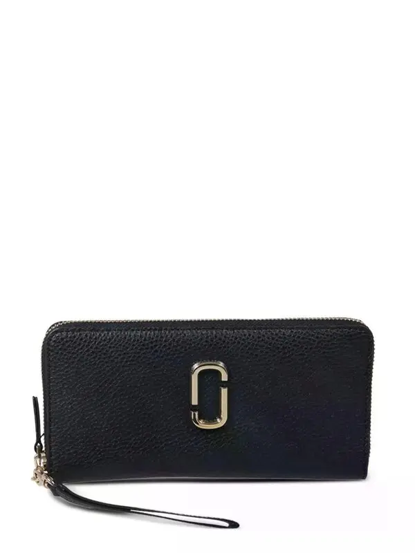 Marc Jacobs Zipped Logo-plaque Wallet - Black