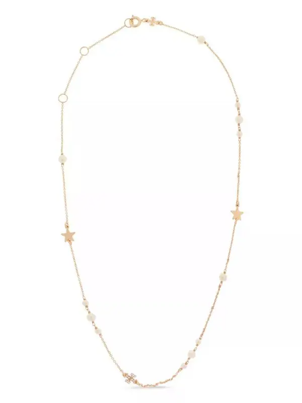 Tory Burch Moondance Faux-pearl Necklace - Gold
