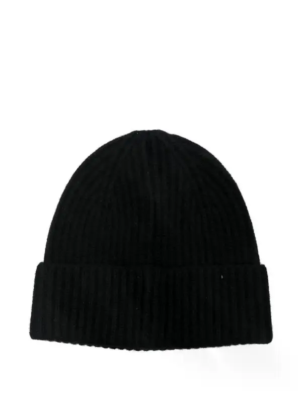 MC2 SAINT BARTH Ribbed Knit Cap - Black